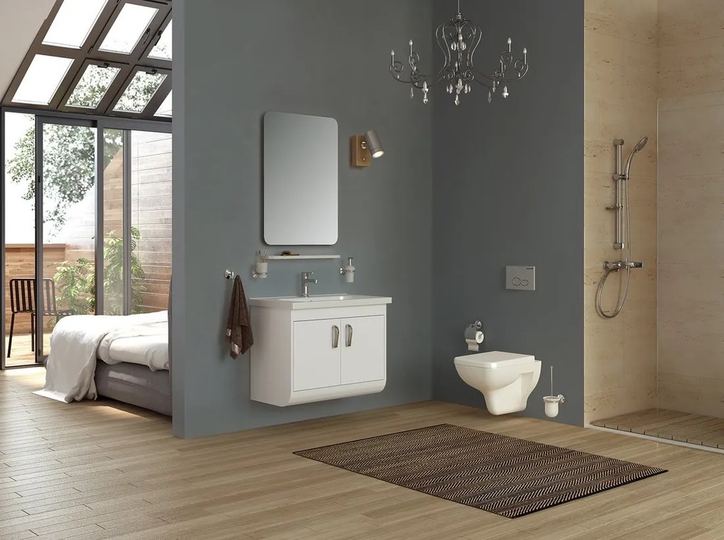 Aqualine Aqualine, BENE závěsná WC mísa, 35,5x51 cm, bílá, BN320
