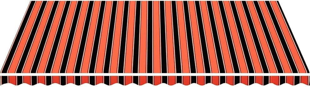 Náhradní plachta na markýzu oranžovo-hnědá 500 x 350 cm polyesterová 311962