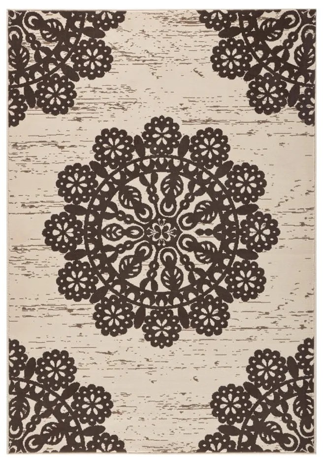 Hnědý koberec Hanse Home Gloria Lace, 160 x 230 cm