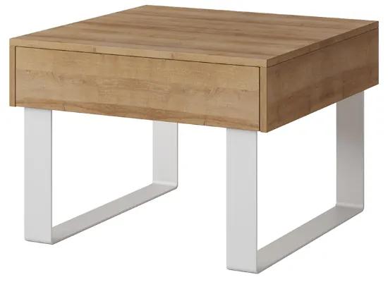 Malý konferenční stolek s úložným prostorem Calabrini Zvolte barevné provedení: Bílý lesk
