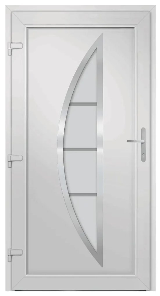 Vchodové dveře bílé 88 x 200 cm PVC,  3187861