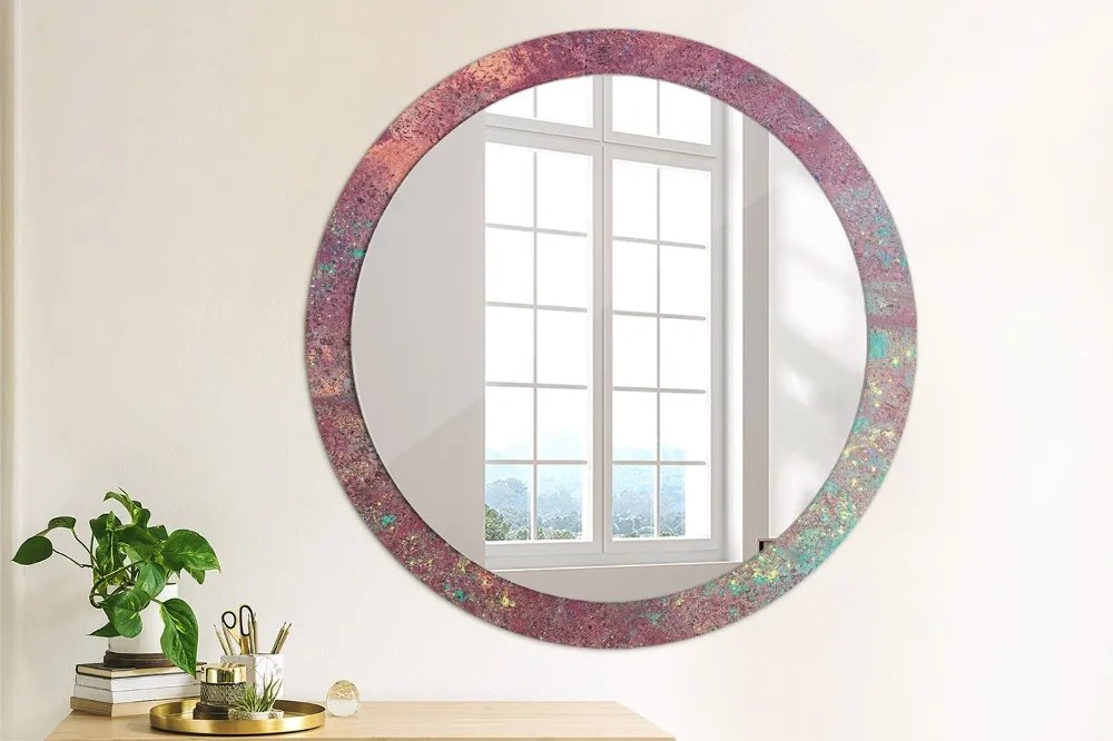 Kulaté dekorativní zrcadlo Festival barev fi 90 cm