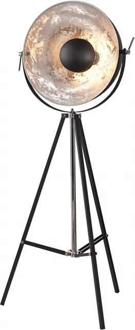 Inviro Stojací lampa Artistro XL 160 cm černá-stříbrná