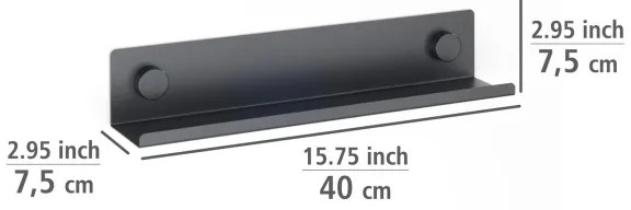 WENKO 71146800 - Kořenky JET 40x7,5 cm černá