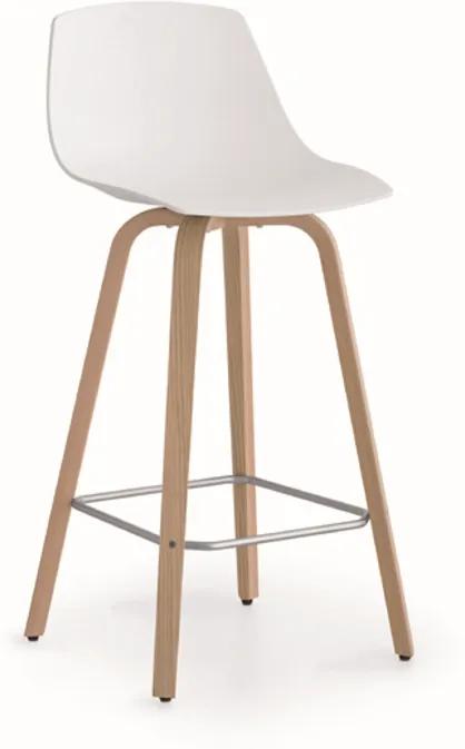 LAPALMA - Nízká dřevěná barová židle MIUNN S 105 H.65 | BIANO