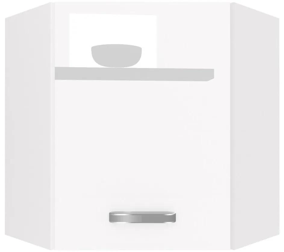 Kuchyňská skříňka Belini horní rohová 60 cm bílý lesk  INF SGN60/1/WT/W/0/F