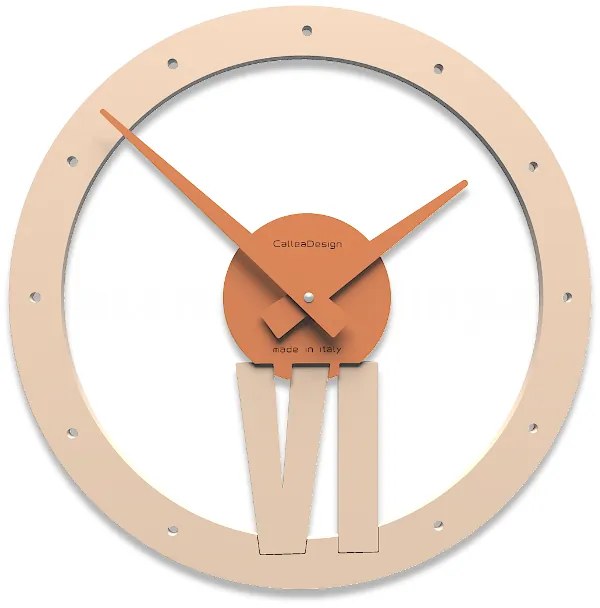 Designové hodiny 10-015 CalleaDesign Xavier 35cm (více barevných variant) Barva fuchsiová (starorůžová)-72 - RAL4010