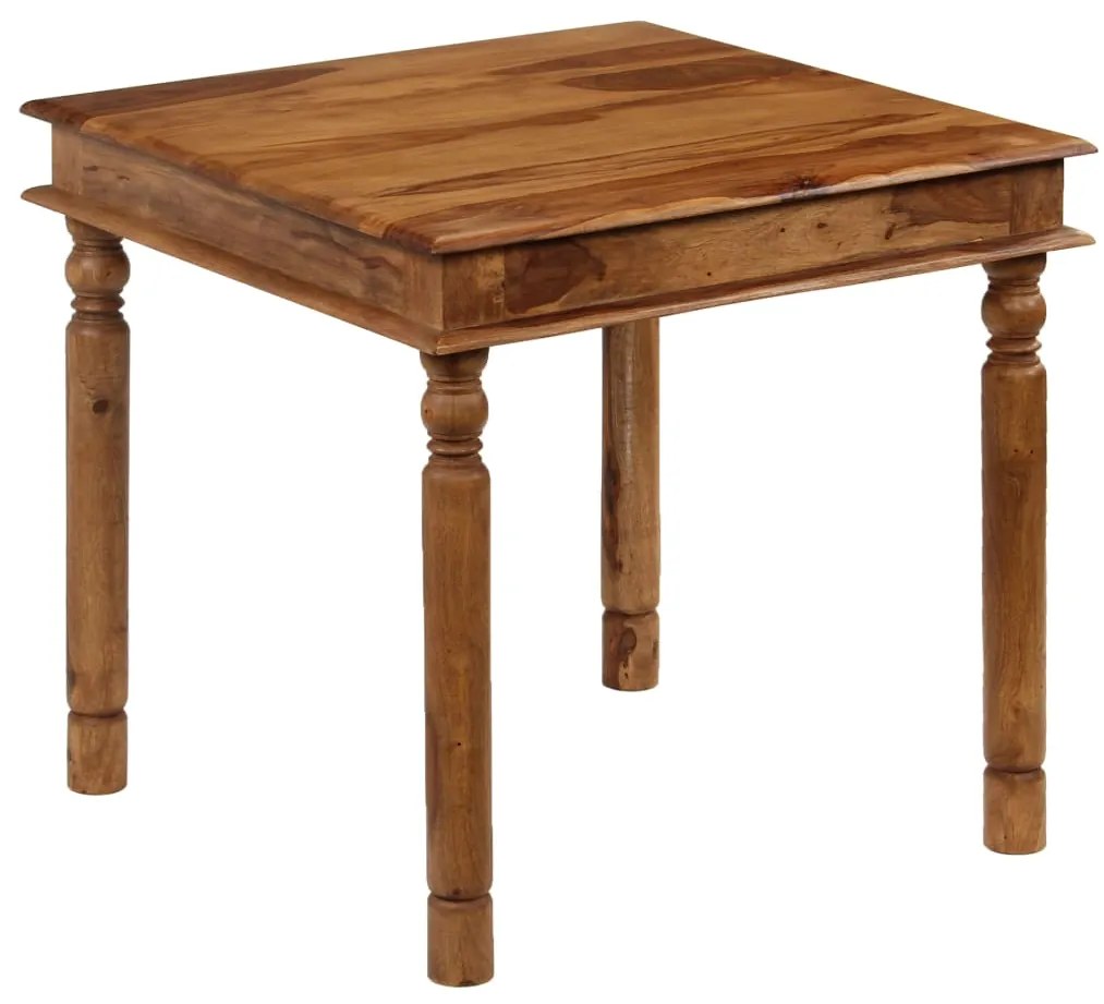 246251 vidaXL Jídelní stůl z masivního sheeshamového dřeva 80 x 80 x 77 cm
