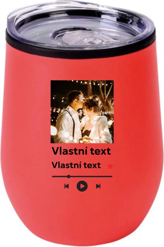 Personalizovaný cestovní termohrnek "BOWL" s motivem přehrávače