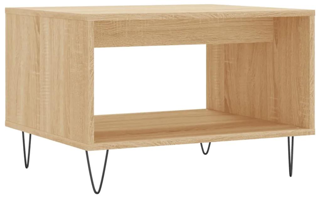 vidaXL Konferenční stolek dub sonoma 60 x 50 x 40 cm kompozitní dřevo