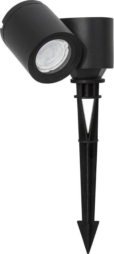 NV 9279111 Venkovní svítidlo s bodcem FOCUS černý hliník skleněný difuzor GU10 1x7W 100-240V IP54 bez žárovky - NOVA LUCE