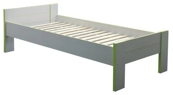 Dětská postel CR107, zelená-bílá BRADOP