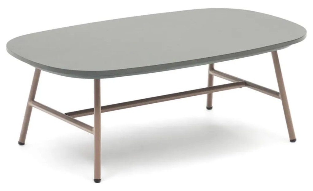 Zahradní konferenční stolek manta 100 x 60 cm béžový MUZZA