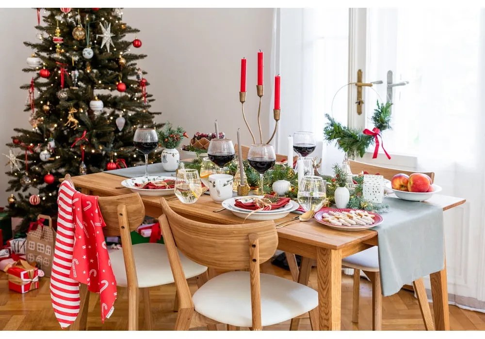 Bavlněné utěrky s vánočním motivem v sadě 4 ks 50x70 cm Candy Cane – Catherine Lansfield