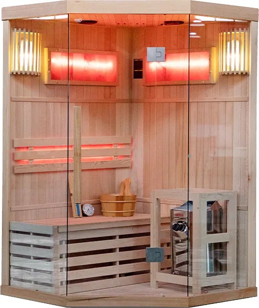 BPS-koupelny Finská sauna Relax HYD-3939 120x120, 1-2 osoby