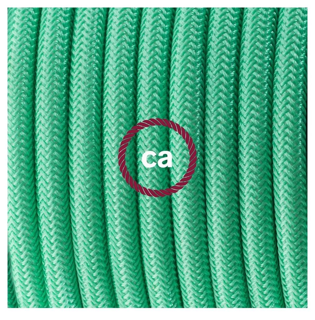 creative cables Závěsné svítidlo pro stínidla s opal hedvábným textilním kabelem RH69 Velikost: 200 cm, Barva: Chrom, Montáž: Sestavený