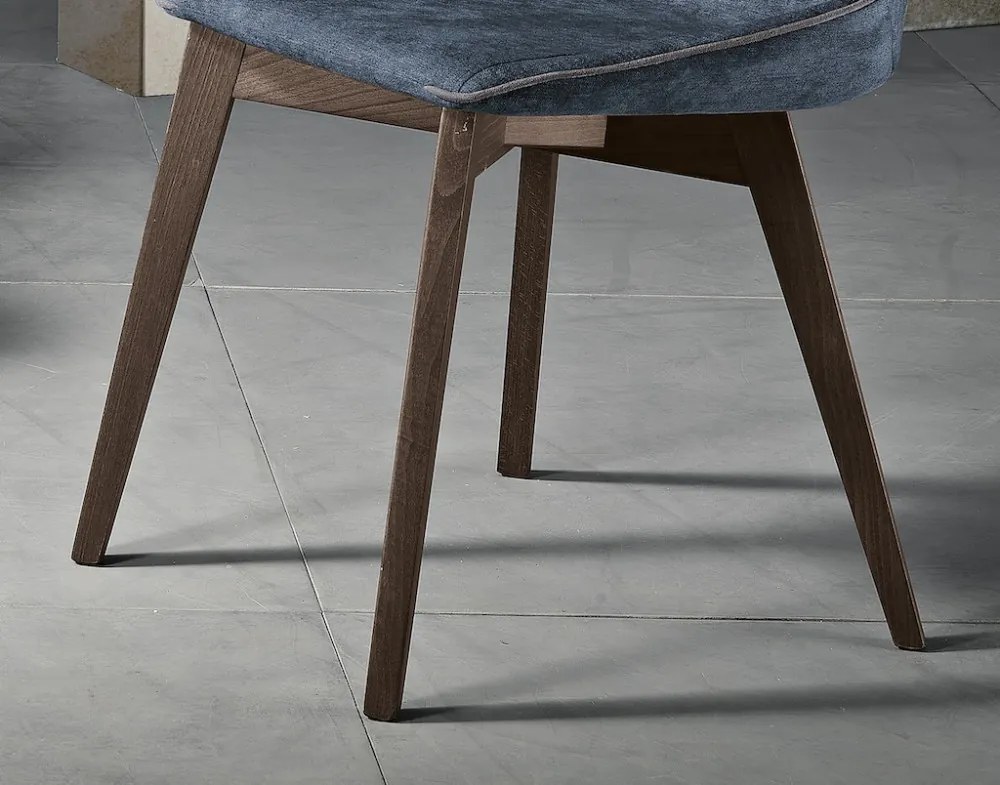 Max Home Jídelní židle Marlena vzorník tkaniny: crystal 03, nohy: dřevěné termojasan
