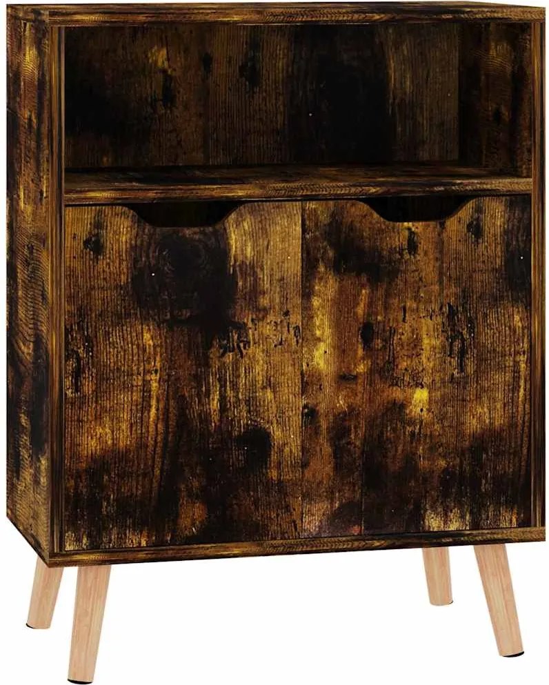 Příborník kouřový dub 60 x 30 x 72 cm kompozitní dřevo 326830