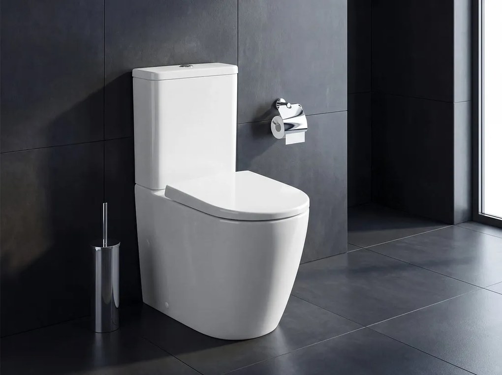 Sapho Turku WC kombi 36 x 85 x 64 cm spodní/zadní odpad Vortex Rimless keramika bílá PC104V