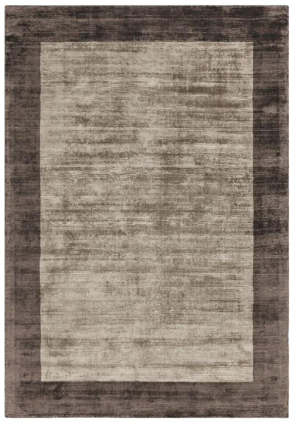 Hnědý  koberec Ife Border Choco Mocha Rozměry: 200x290 cm