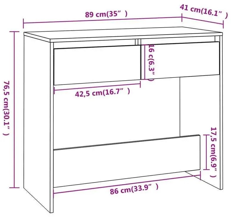 Pracovní, PC stůl, dřevo, dub sonoma, NoBi LIMA B3