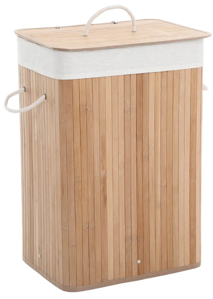 Bambusový koš na prádlo DORA, 72 l, přírodní hnědá SongmicsHome