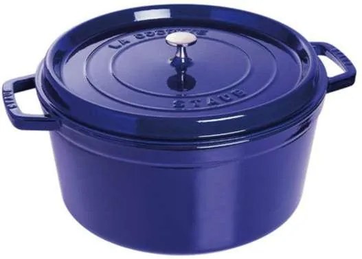 Staub Cocotte hrnec kulatý, tmavě modrá, 22 cm / 2,6 l