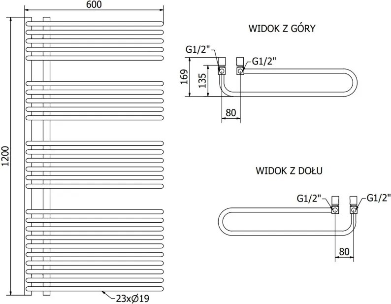 Mexen Amor elektrický radiátor 1200 x 600 mm, 900 W, černý - W120-1200-600-2900-70