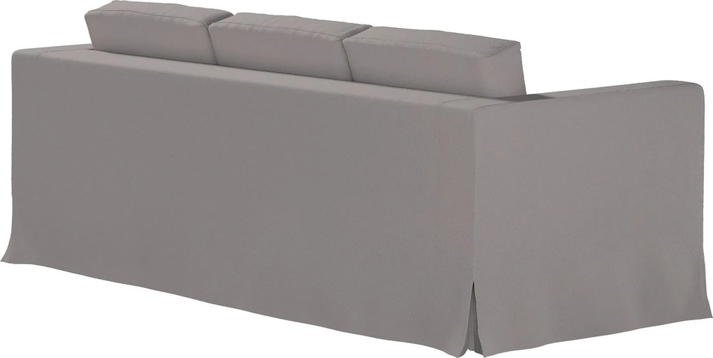 Potah na pohovku IKEA Karlanda 3-místná nerozkládací, dlouhý barva béžová látka pletený vzor