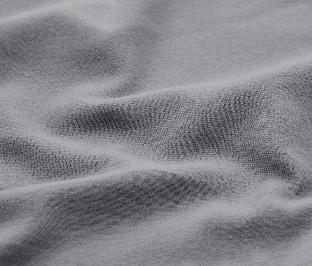 Tchibo - Flanelové povlečení, šedá, standardní velikost