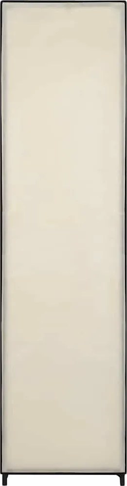 Šatní skříň se 4 přihrádkami krémová 175 x 45 x 170 cm 282447