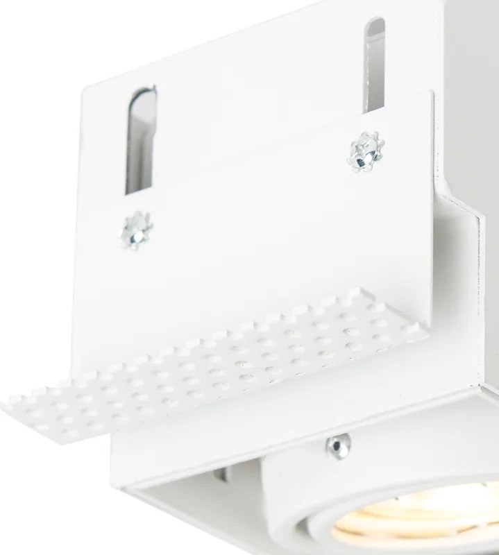 Chytré vestavné bodové svítidlo bílé bezrámečkové vč. 2 WiFi GU10 - Oneon 2