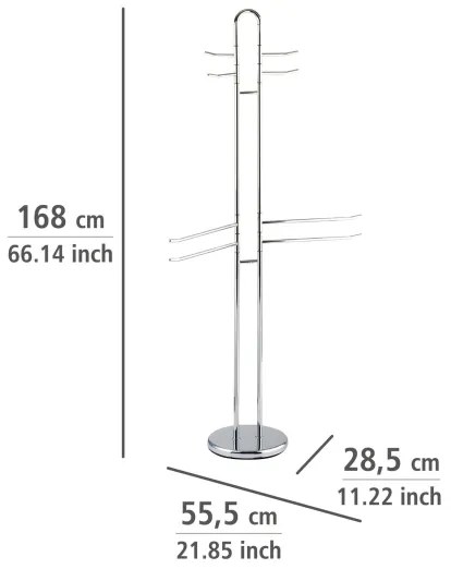 WENKO 15581100 - Stojan na ručníky PALERMO 55,5x168 cm lesk. chrom
