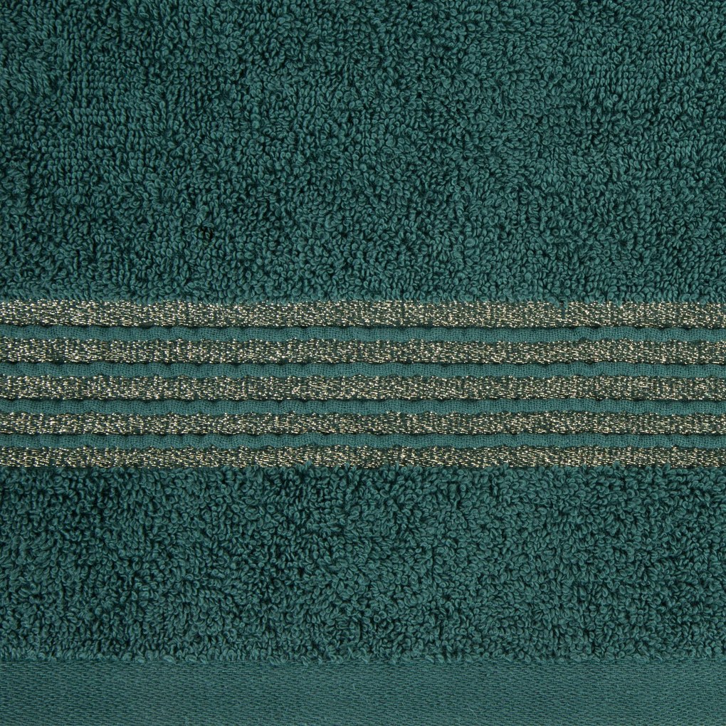BAVLNĚNÝ RUČNÍK LILA 50X90 CM TMAVĚZELENÁ