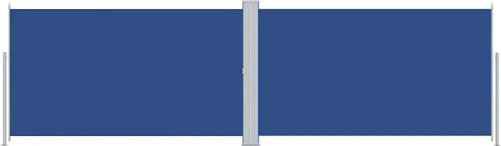 Zatahovací boční markýza modrá 180 x 600 cm 318004
