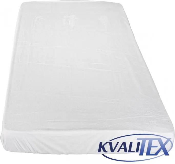 Kvalitex Nepropustné Froté prostěradlo s PU bílé 80x200cm