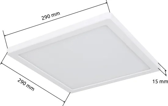 Globo 12380-24W - LED Stropní svítidlo LASSE LED/24W/230V 3000/4000/6500K bílá