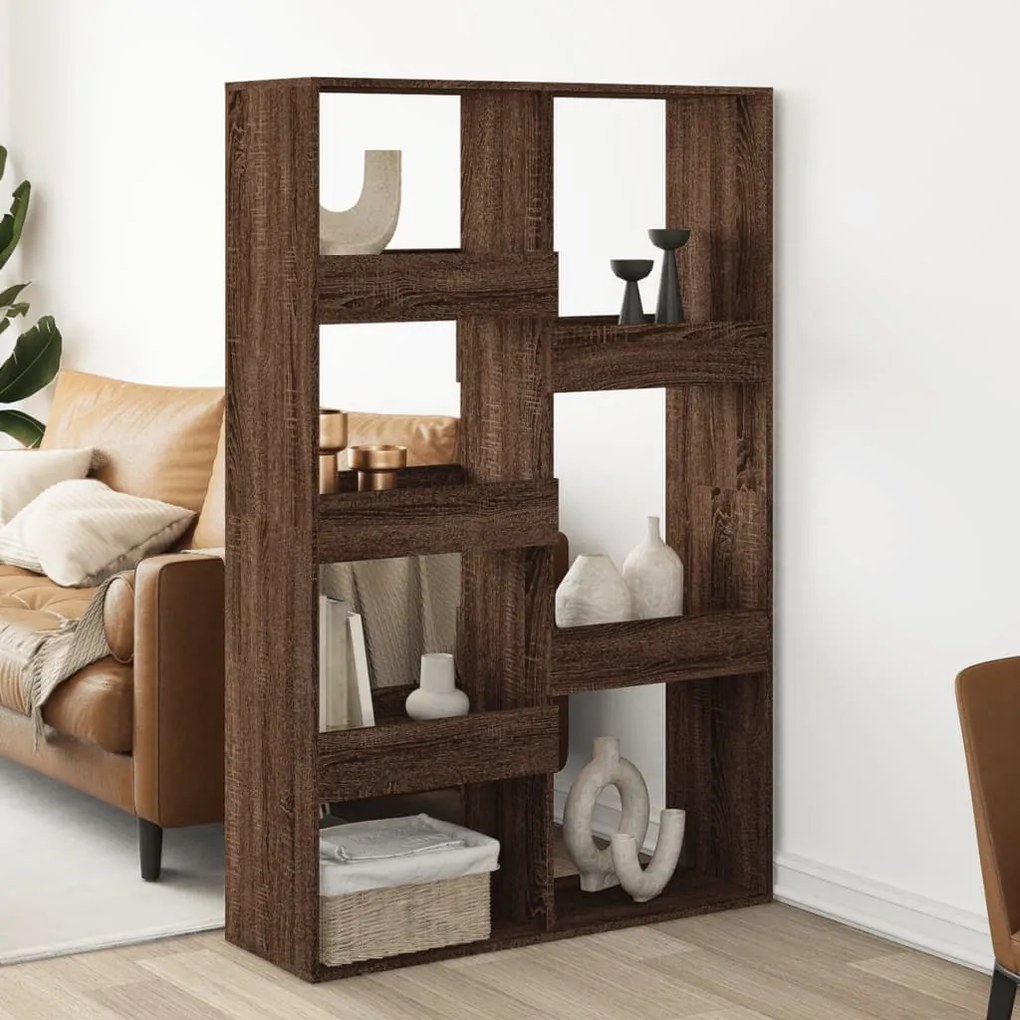 Dělicí stěna hnědý dub 100 x 33 x 155,5 cm kompozitní dřevo 3309570