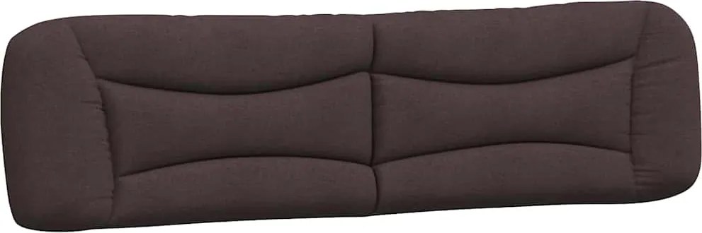Postel s matrací Hvar tmavě hnědá 200 x 200 cm textil 3208558
