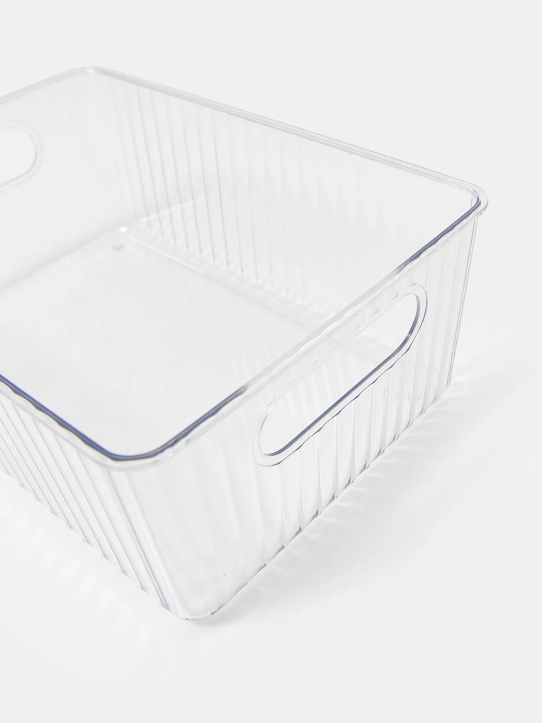 Sinsay - Rýhované úložné boxy 2 pack - clear