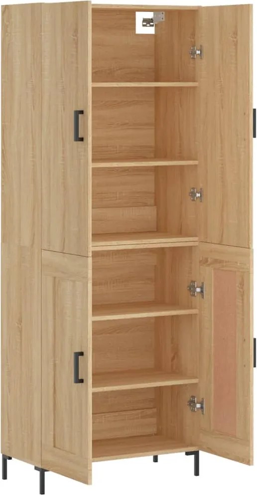 Skříň highboard dub sonoma 69,5 x 34 x 180 cm kompozitní dřevo 3195790