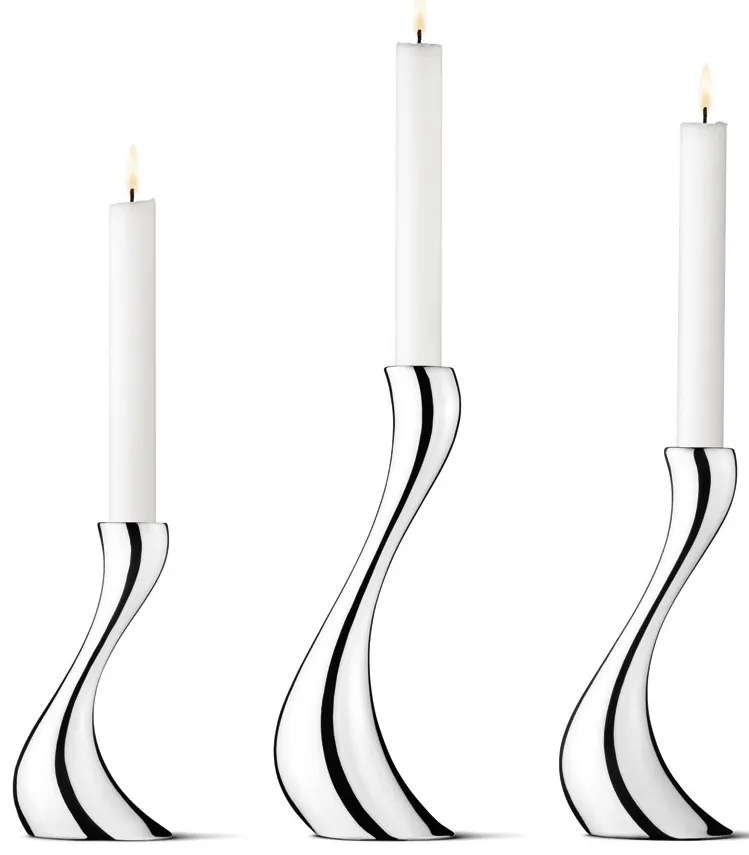 Georg Jensen svícen Cobra 50 cm + luxusní přívěsek