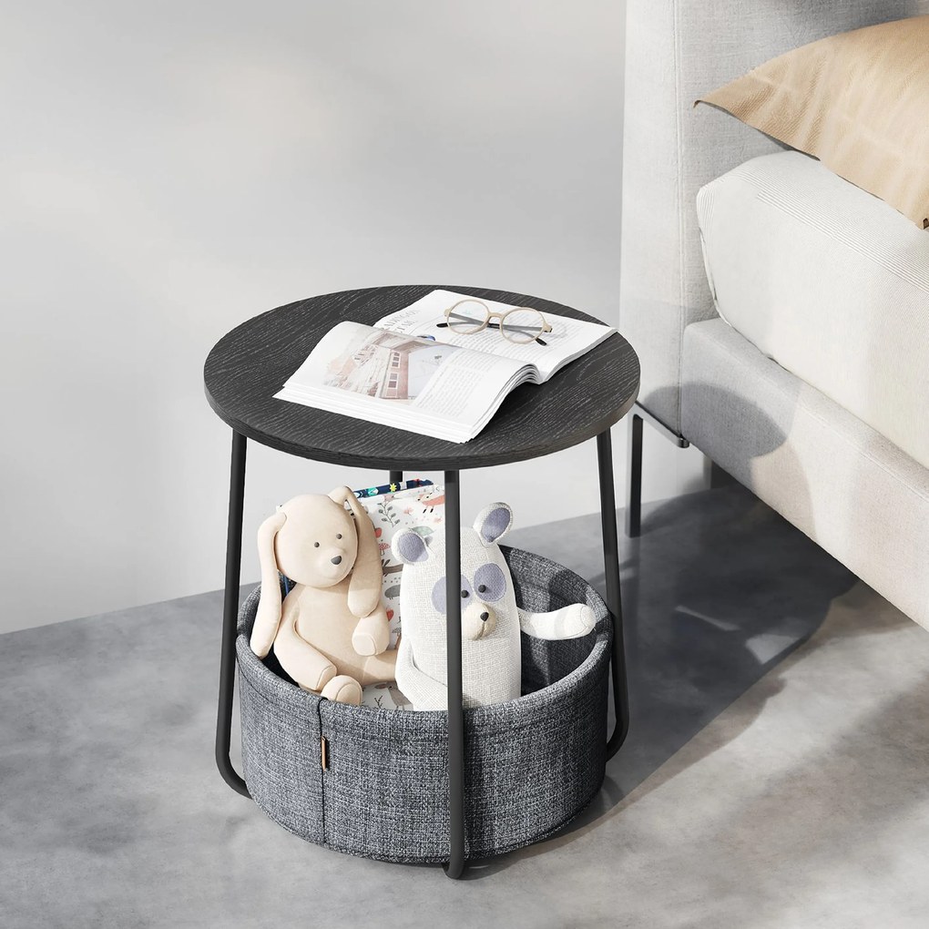 Autronic Odkládací stolek AKF-E1023 Barva: Černá