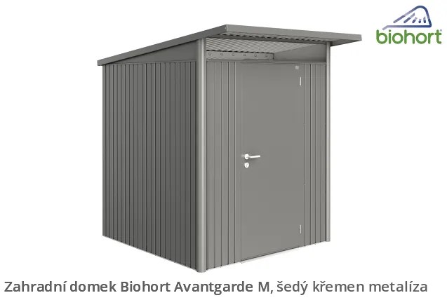 Biohort Zahradní domek AVANTGARDE A3-1K Barva: šedý křemen metalíza
