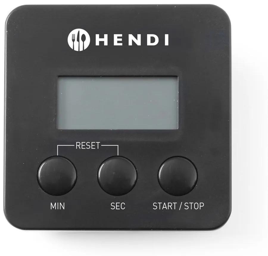Černá digitální minutka s magnetem Hendi