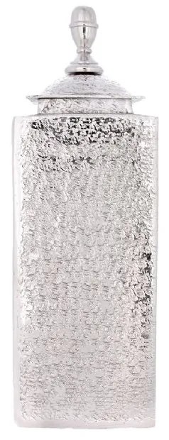 Dóza Richmond Interiors Marley stříbrná plechová 34x11x11 cm