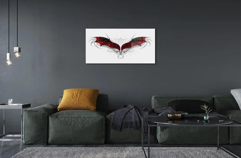 Obraz na skle drakem křídla 100x50 cm