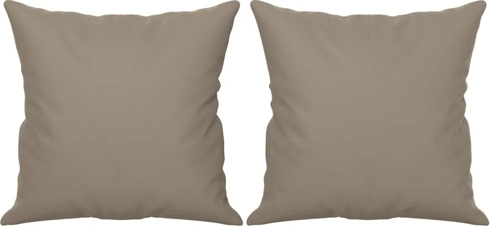 3místná pohovka s polštáři taupe 180 cm tkanina z mikrovlákno 3200977