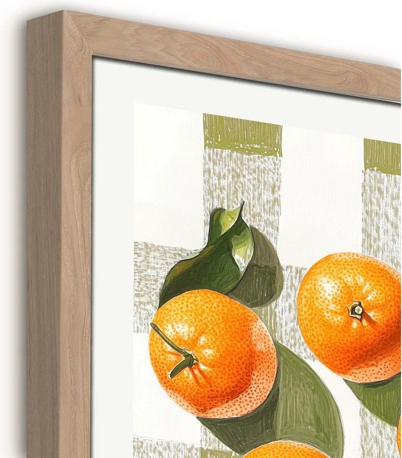 Tištěný obraz s rámem 40x50 cm Mandarines – Styler