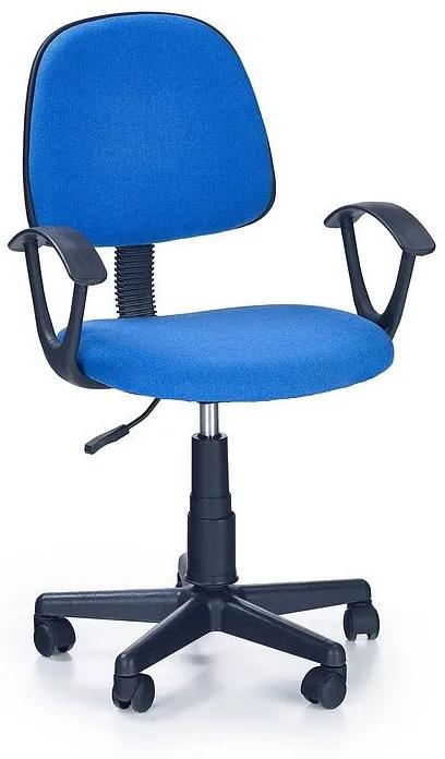 Dětská židle k psacímu stolu Pepito 4 - modrá, PVC + textilní tkanina, modrá